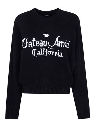 Amiri Pull Col Rond - Noir