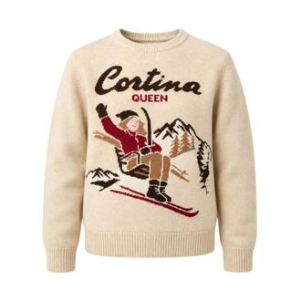 MC2 Saint Barth New Queen Sweater - Femme - Pulls - Beige - Taille: 38 FR