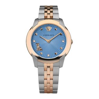 Versace Femme, Accessoires, Bleu, Taille: ONE Size Montre Audrey 38 mm