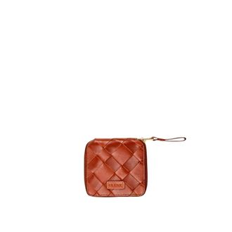 Cala Jade unisex, Accessoires, Brun, Taille: ONE Size Cala Jade Portefeuille Iggi - Cuir Tress&eacute; Nutmeg
