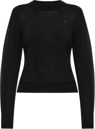 Ami Femme, Pulls, Noir, Taille: 42 FR Pull en laine Ami de Coeur