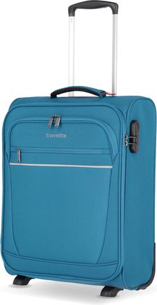 Travelite Bordtrolley Handgepäck Koffer leicht, 2 Rollen, Cabin, Weichgepäck Trolley klein mit Schloss, 52 cm, 39 Liter