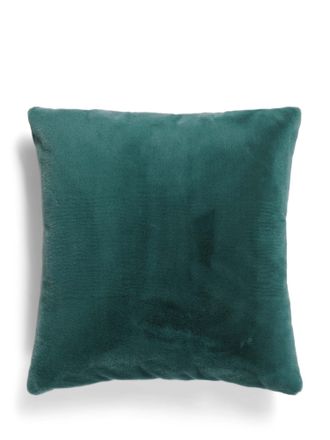 Essenza Dekokissen Furry Reef Green, 50x50 cm - 100% Polyester - Uni