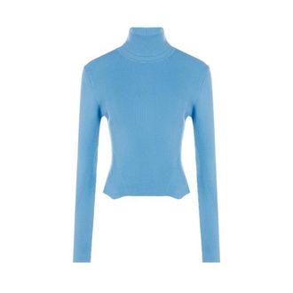 Remain Kurzer Rollkragenpullover Remain in Blau