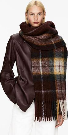 Arket Schal Aus Wollmischung -Rot