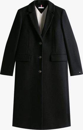 Tommy Hilfiger Manteau long en laine m&eacute;lang&eacute;e et cachemire