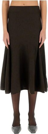 Khaite Femme, Jupes, Noir, Taille: 38 FR Midi Skirts