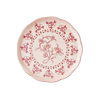 Guzzini Rundes kleines Tablett aus Melamin Josephine Table Decor (Puderrosa)