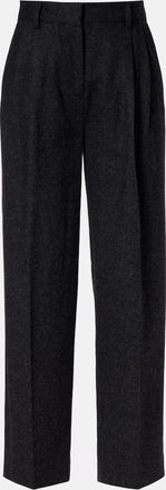 Toteme Gerade Hose aus Flanell aus einem Wollgemisch