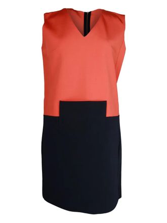 Victoria Beckham robe courte colour block - Orange