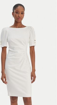 DKNY Coctailkleid DD6A1666 &Eacute;cru Slim Fit