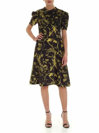 Alexander McQueen Robe Au Genou - Noir