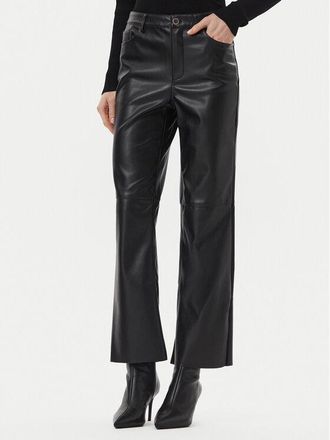 Morgan Hose aus Kunstleder 252-PEMPER Schwarz Flared Leg