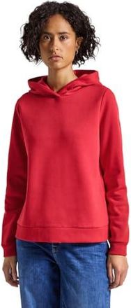 Street One 3016949 Sweat-Shirt à Capuche, Racing Rouge, 46 Femme