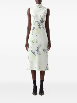 Jason Wu robe mi-longue &agrave; fleurs - Blanc