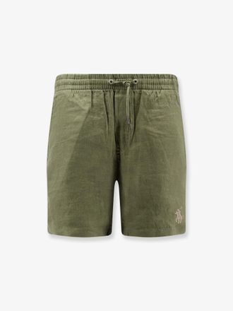 Ralph Lauren Linen bermuda shorts with embroidered logo - POLO RALPH LAUREN - gender_Man