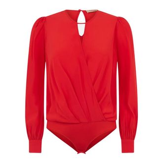 Twinset Femme, Tops, Rouge, Taille: 42 FR Body chemisier drap&eacute;