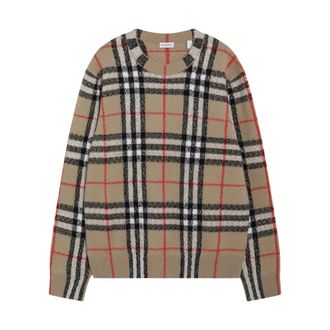 Burberry Curtis Cld Pullover - - Knitwear - Herren - Beige - XL