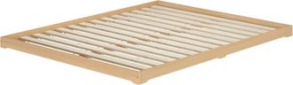 Erst-Holz Niederflurbett Bodenbett Studentenbett Teenagerbett 200x200 Buche Massivholz V-60.66-20Rollrost inkl