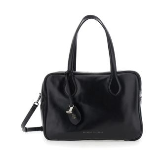 Brunello Cucinelli Rechteckige Handtasche mit abnehmbarem Riemen - - Bags - Damen - Schwarzk - ONE SIZE