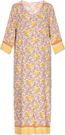 Usha Kleid Frauen gelb mehrfarbig