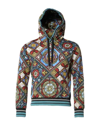 Dolce & Gabbana Stained-Glass Print Hoodie - Multicolor