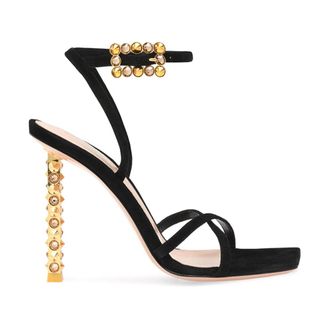 Gianvito Rossi Schwarze Krokodil Sandalen - - Shoes - Damen - Schwarzk - 36 1/2 EU