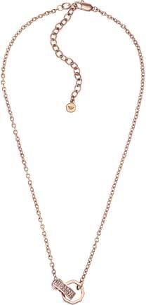 Emporio Armani Collier pour femmes en acier inoxydable avec fermoir à mousqueton