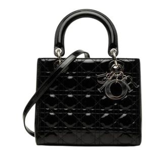 Dior Sac &agrave; main Lady Dior doccasion - Femme - Pre-owned - Noir - Taille: ONE Size