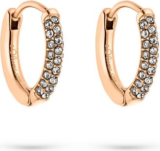 s.Oliver Ohrring - Elegante Creolen aus poliertem Edelstahl - ros&eacute;gold - wasserfest & hautfreundlich