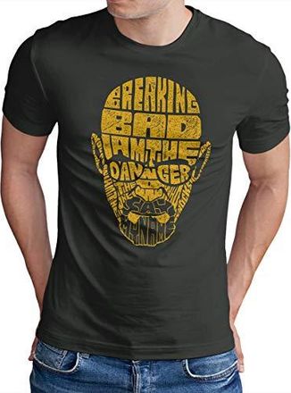OM3 T-shirt Breaking-Danger Bad Heisenberg Crystal Meth Cook - Pour homme - Tailles S à 5XL, gris foncé, L