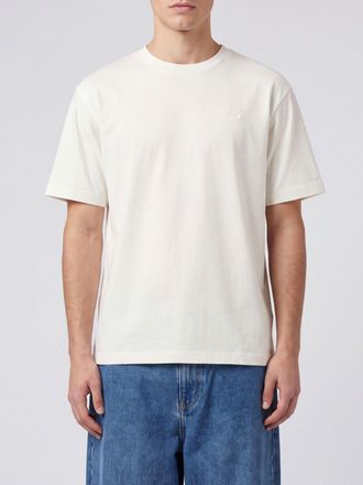 New Balance T-shirt &agrave; col rond en coton avec logo brod&eacute; ton sur ton