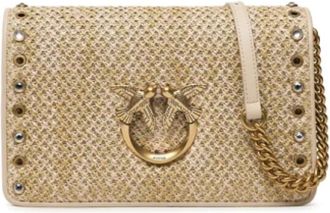 Pinko Pinko, Femme, Sacs, Beige, Taille: ONE Size Love Click Classic