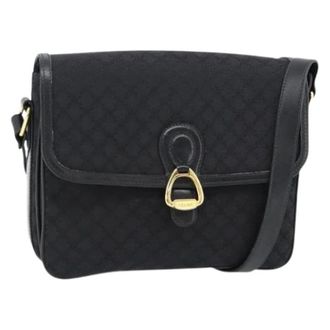 Celine Pre-owned Macadam Canvas Schultertasche - - Pre-owned - Damen - Schwarzk - ONE SIZE