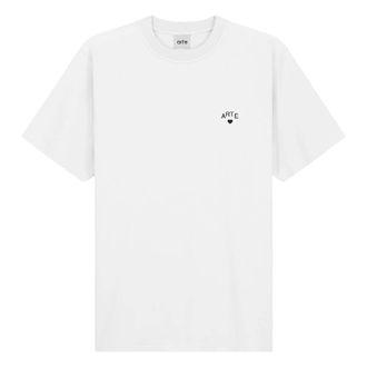 Arte T-shirt Heart Logo - Homme - Tops - Blanc - Taille: 2XL