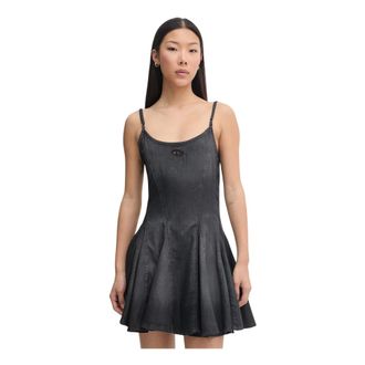 Diesel De-Spoky-S Mini Dress - Femme - Robes - Noir - Taille: 40 FR