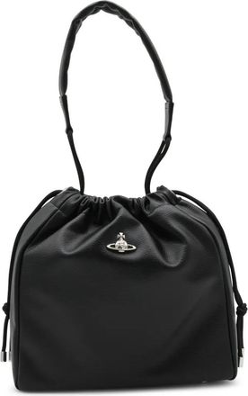 Vivienne Westwood Hobo Bags - Black Lace-Fastening Satchel - Gr. unisize - in Schwarz - f&uuml;r Damen