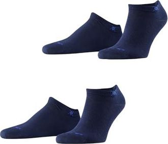 Burlington Everyday Sneaker Multipack M Sn coton unies lot de 2 paires, Chaussettes basses Homme, Bleu Marine 6120, 40-46