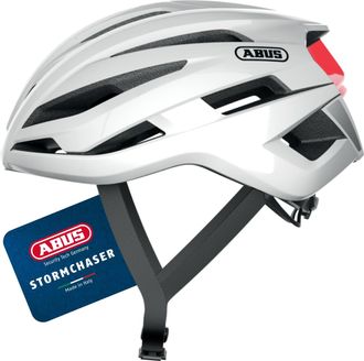 ABUS Rennradhelm StormChaser - Leichter und komfortabler Fahrradhelm für professionellen Radsport für Damen und Herren - Weiß, Größe S
