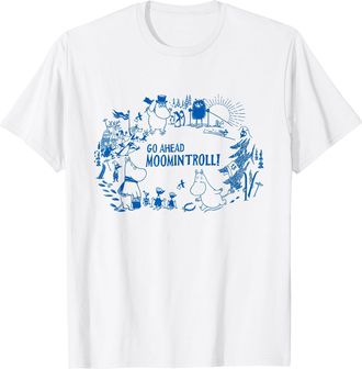 Moomin Go Ahead Moomintroll Laufen Wintersportspiele T-Shirt