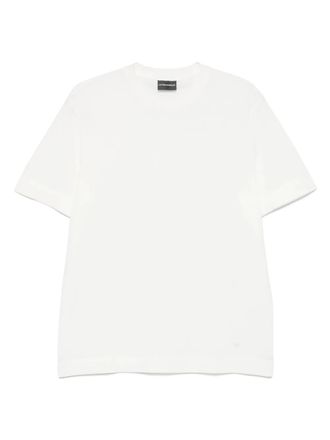Emporio Armani t-shirt &agrave; design textur&eacute; - Blanc