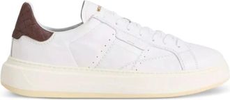 Woolrich Homme, Chaussures, Blanc, Taille: 42 EU Arrow Leather Baskets