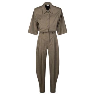 Andamane Femme, Combinaisons et Ensembles, Gris, Taille: 34 FR Tuta Pantalone Spalle Imbottite