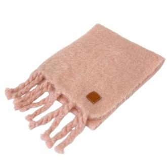 Loewe &Eacute;charpe longue en mohair Pre-owned - Femme - Pre-owned - Rose - Taille: ONE Size