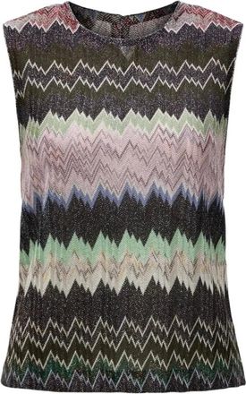 Missoni Femme, Tops, Multicolore, Taille: 42 FR Haut sans manches
