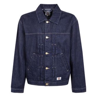 Dickies Selvedge Pleated Denim Jacket - - Jackets - Herren - Blau - XL