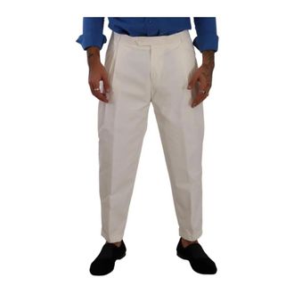 Dolce & Gabbana Relaxed Fit Pleated Hosen - - Trousers - Herren - Wei&szlig; - L