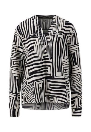 Fynch-Hatton Druckbluse mit Labyrinth-Muster