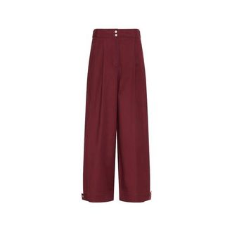 Calvin Klein Pantalon large en coton m&eacute;lang&eacute;
