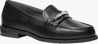 Michael Kors Mocassins &agrave; mors logot&eacute; en cuir de vache